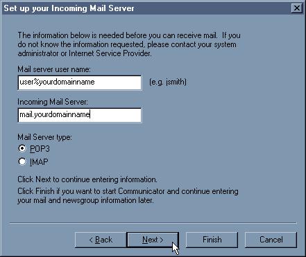 Installation et configuration de Netscape Communicator 4
